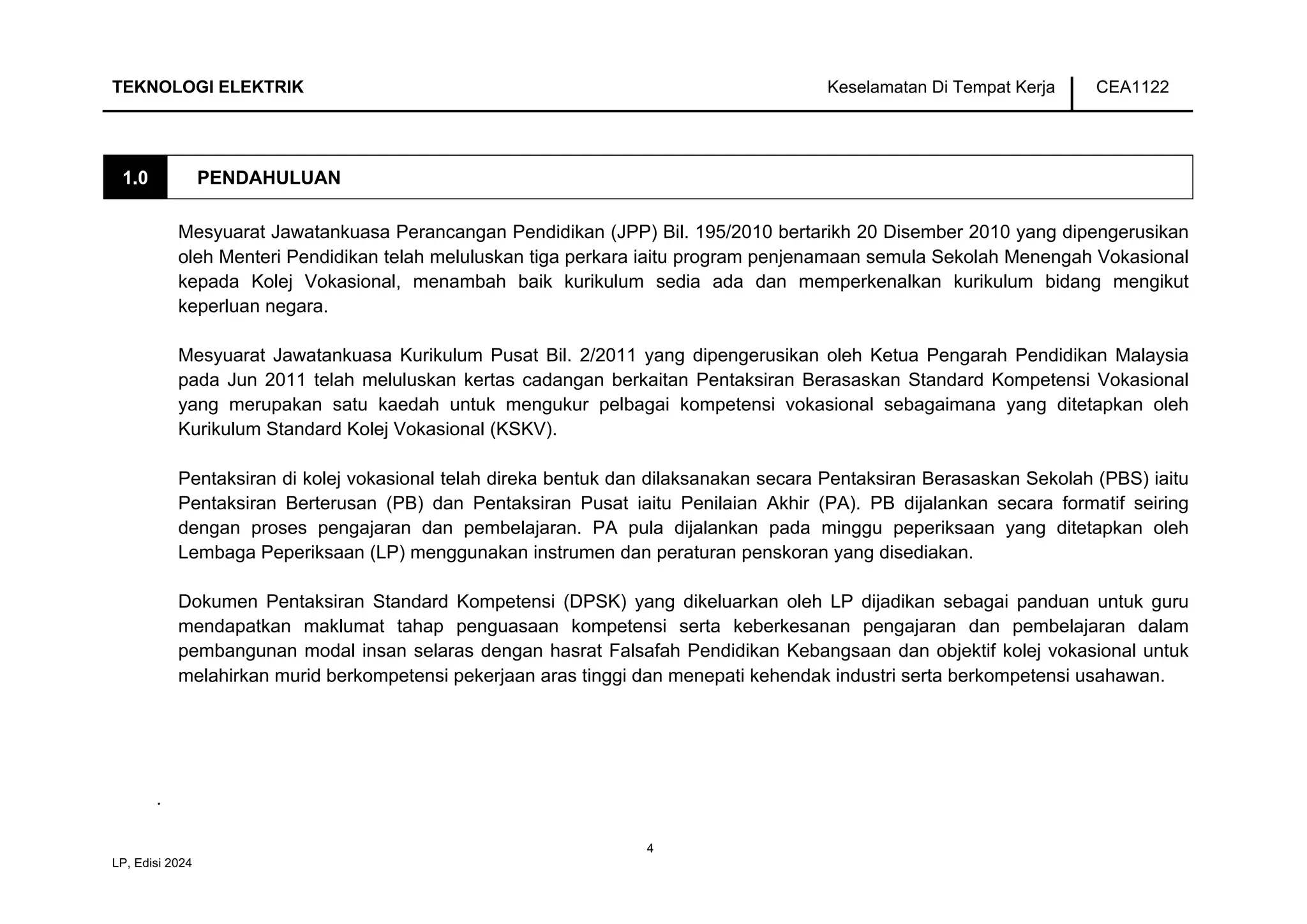 1.DPSK_CEA1122 untuk keselamatan dan kesihatan | PDF