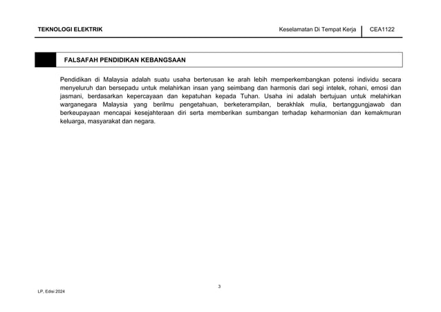 1.DPSK_CEA1122 untuk keselamatan dan kesihatan | PDF