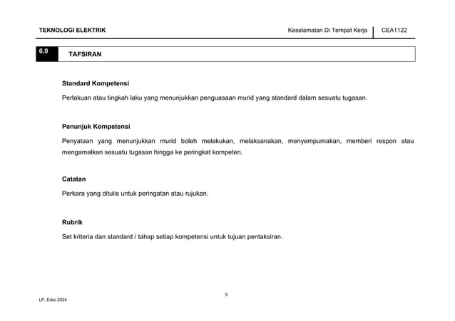 1.DPSK_CEA1122 untuk keselamatan dan kesihatan | PDF