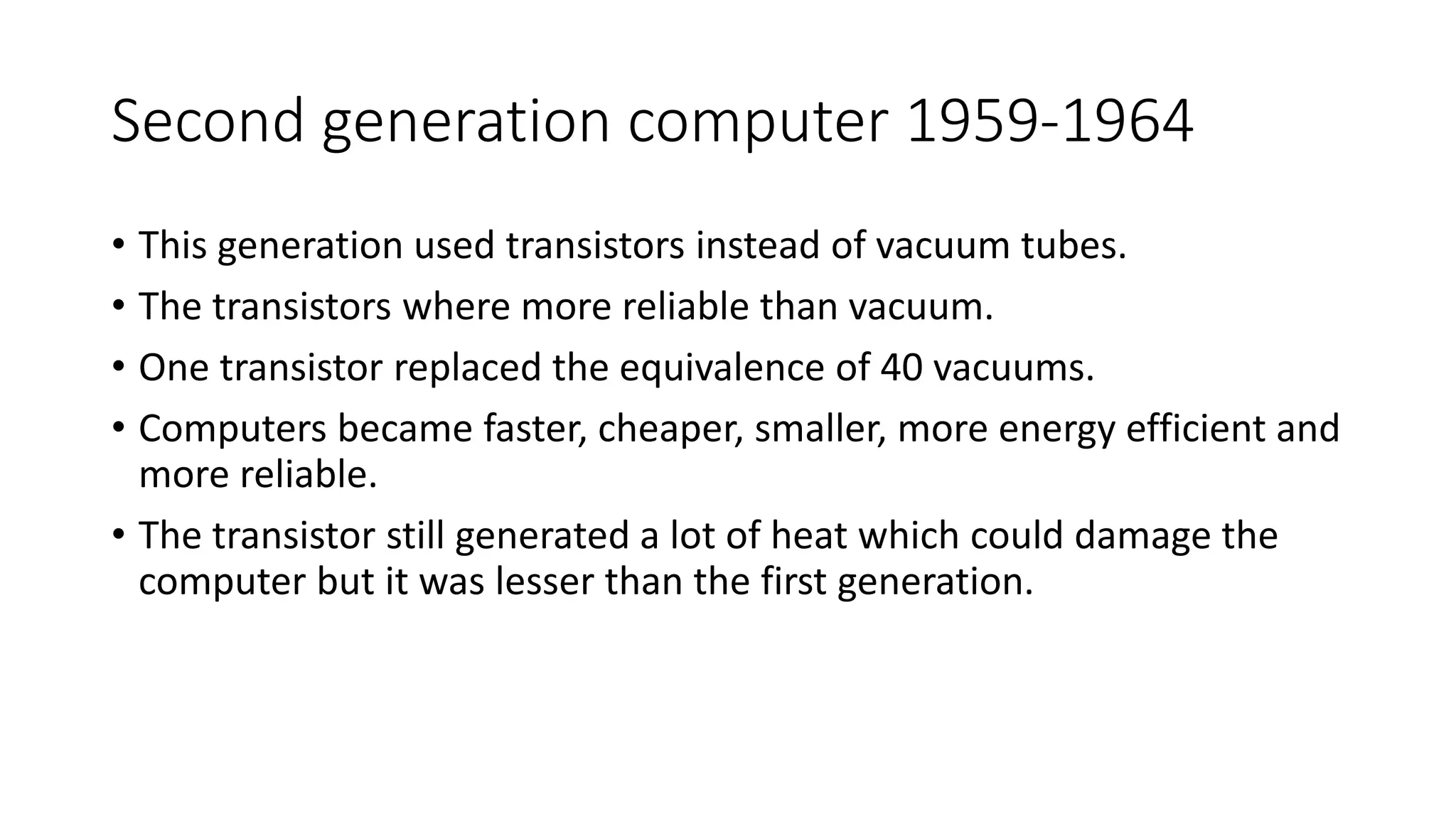 1.History of Computers. computer generationpptx | PPT