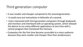 1.History of Computers. computer generationpptx | PPT