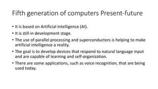 1.History of Computers. computer generationpptx | PPT