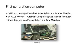 1.History of Computers. computer generationpptx | PPT