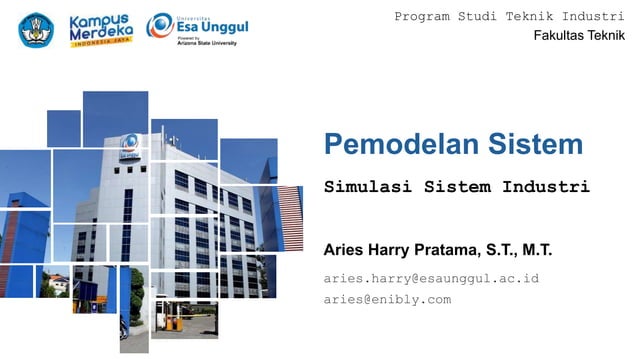 PEMODELAN SISTEM (Update 2024) - Simulasi Sistem Industri | PPTX