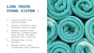 PEMODELAN SISTEM (Update 2024) - Simulasi Sistem Industri | PPTX