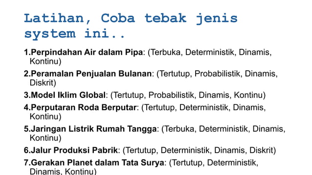 PEMODELAN SISTEM (Update 2024) - Simulasi Sistem Industri | PPTX