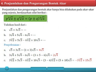 Materi power point Bentuk Akar kelas IX.pptx