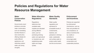 Water survey report cause of water survey impact of water scarcity | PPTX