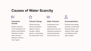 Water survey report cause of water survey impact of water scarcity | PPTX