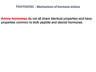 1. Hormones and their examples, characteristics | PPT