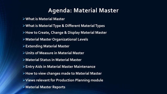 1.+Material+Master PPT which contain detail about all material master ...