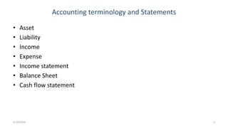 Financial Statements Introduction for Students | PPTX