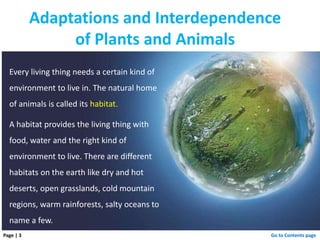 1. Grade 5-Adaptations and Interdependence of Plants and ...
