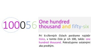 Čísla po milión v angličtine - numbers.pptx