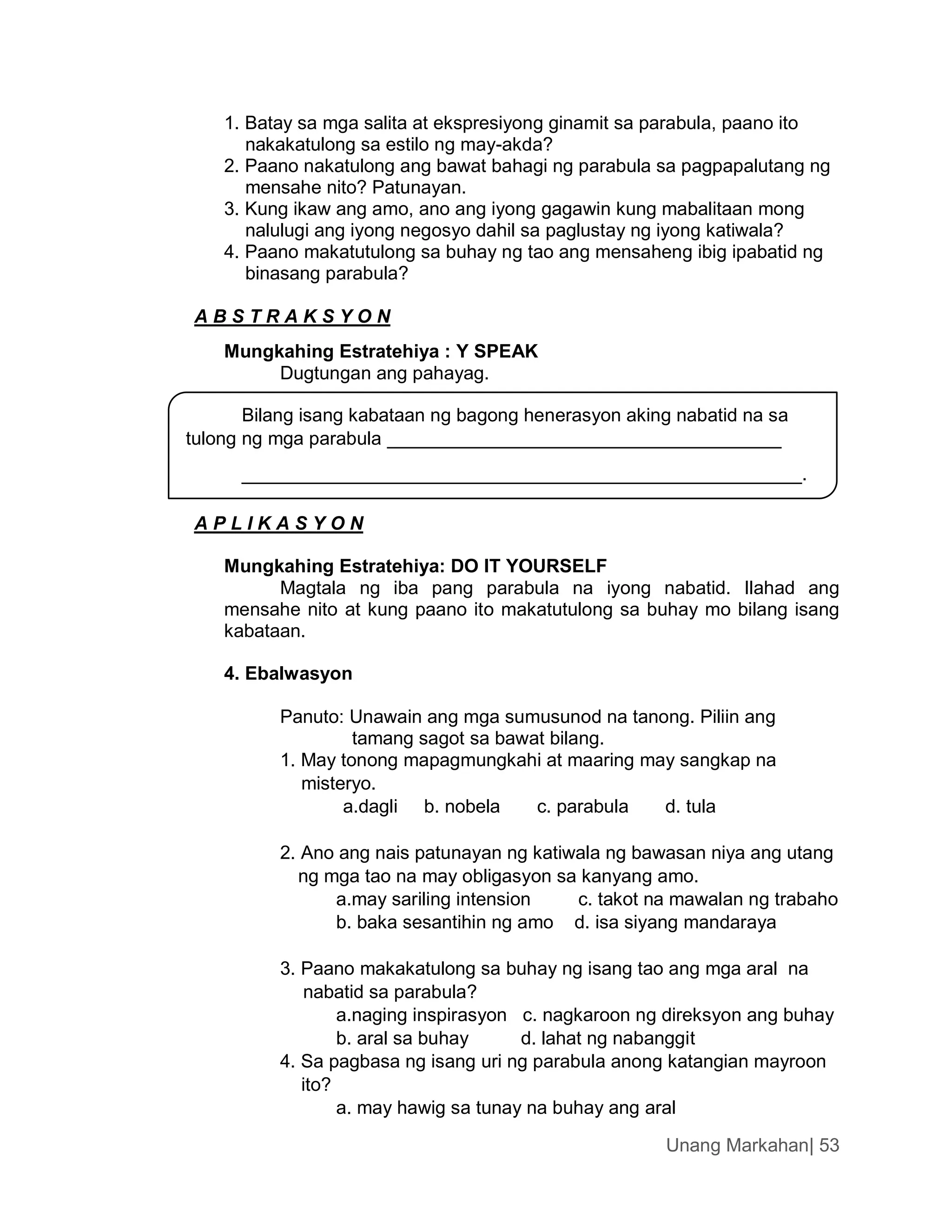 DLL FILIPINO 10. Aralin 1.3 BANGHAY ARALIN SA FILIPINO | PDF