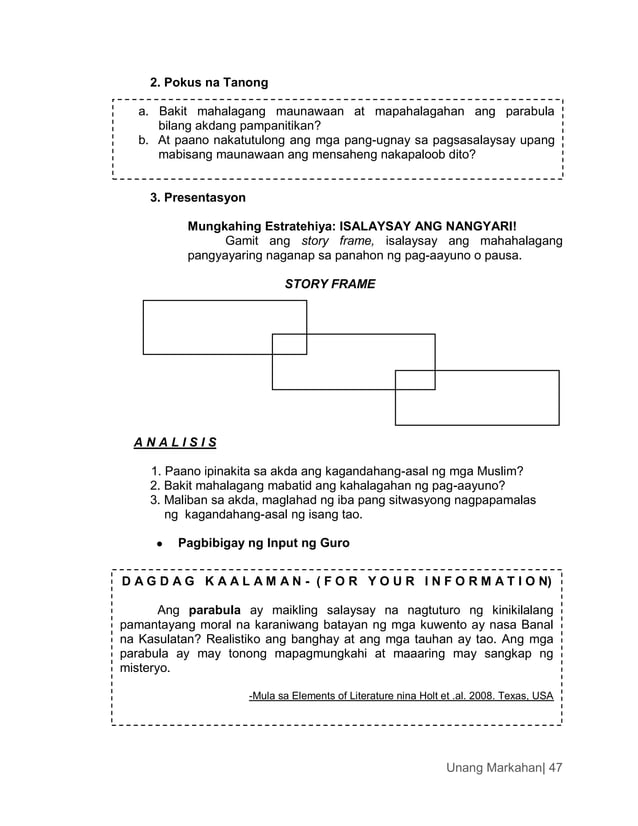 DLL FILIPINO 10. Aralin 1.3 BANGHAY ARALIN SA FILIPINO | PDF