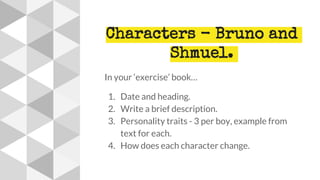 1. Unit on John Boyne's The Boy in the Striped Pyjamas.pptx