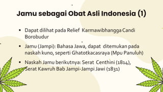 SAINTIFIKASI JAMU, Obat Tradisional, Farmasi | PPTX