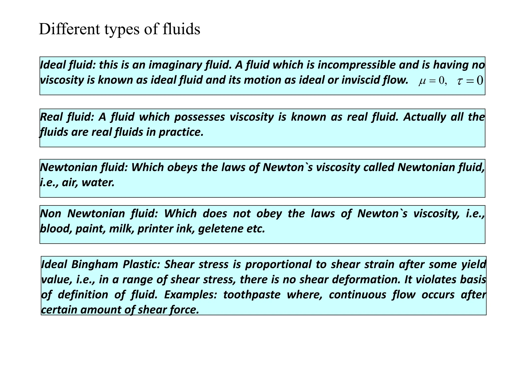 Fluid Mechanics:Properties of fluid basics | PPT
