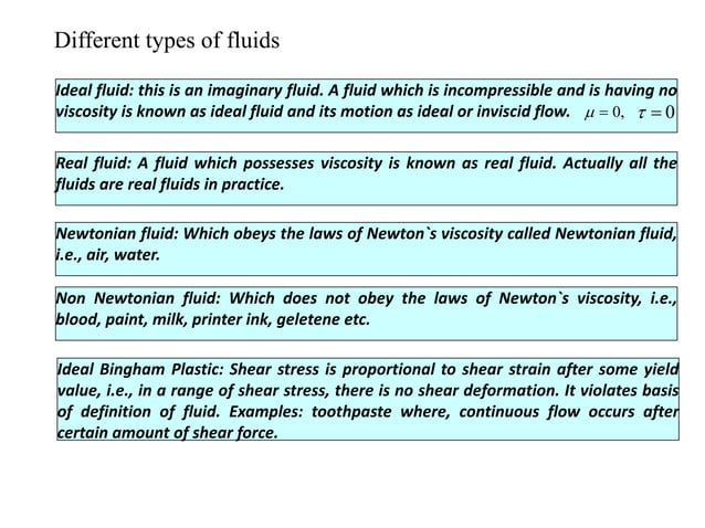 Fluid Mechanics:Properties of fluid basics | PPT