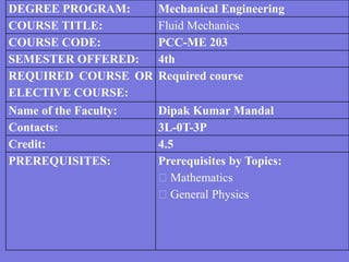 Fluid Mechanics:Properties of fluid basics | PPT