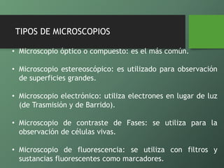 APRENDIENDO DE MICROSCOPIA_Biologia general bi121 | PPTX