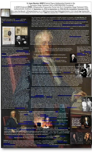 Isaac Newton: GOD’S 1st Rule of Law Scientist | PDF