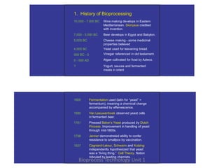 History & overview of Bioprocess Technology.pptx