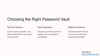 Unlocking Security: A Comprehensive Guide to Password Vaulting | PPT