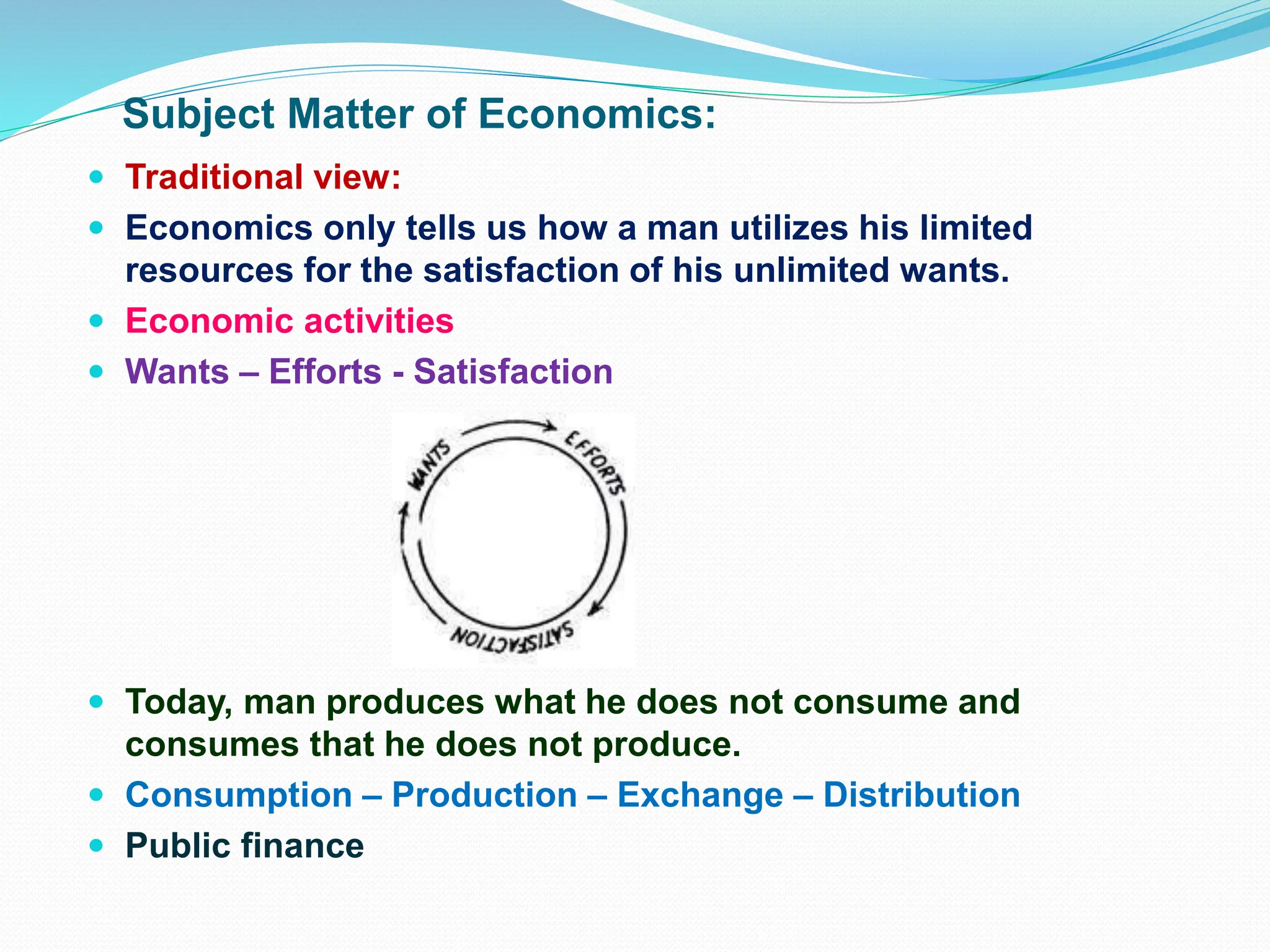 Introduction and definitions of Economics | PPT