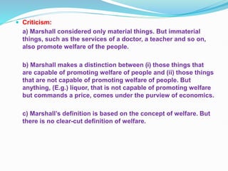Introduction and definitions of Economics | PPTX