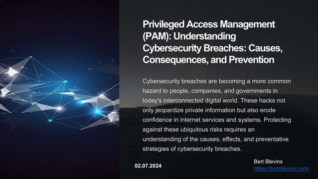 Privileged Access Management Best Practices Pptx