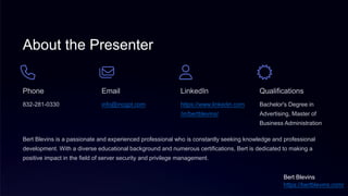 Streamlining Desktop Management with Privileged Access Management | PPT