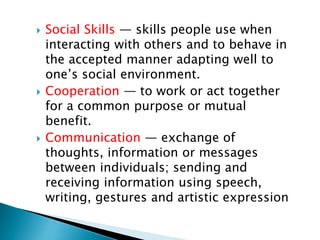 1. Concept of life skill, introduction, types, importance | PPTX ...