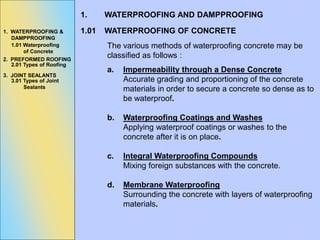 0001 Waterproofing and Damp-proofing.ppt