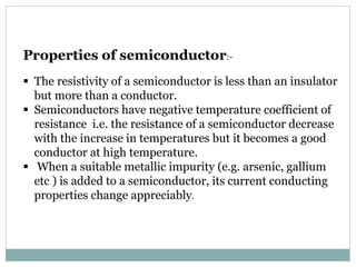 Semiconductor PPT Basic Electronics for Eng | PPTX