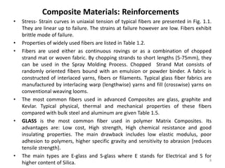 1.A composite material is a combination of two materials with different ...
