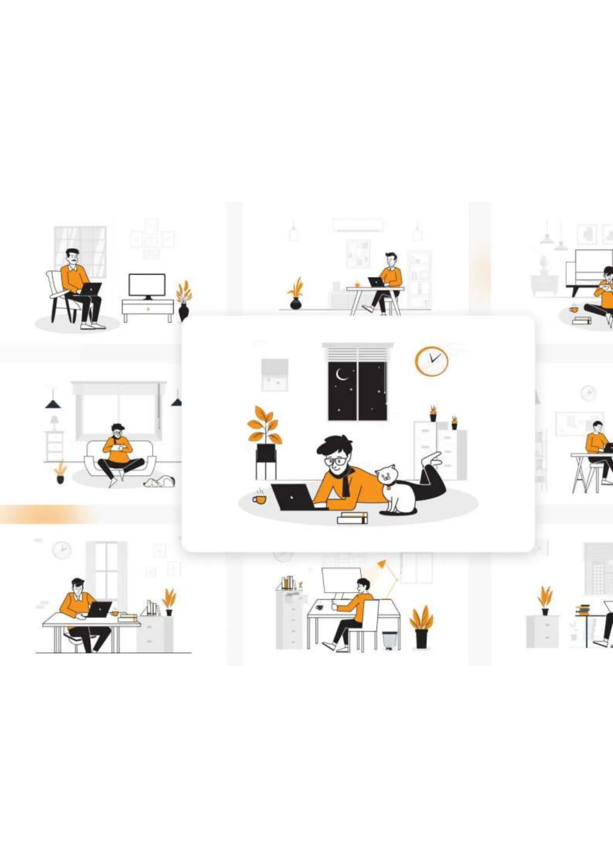 1.pptx Work From Home Illustration with popular Software | PDF