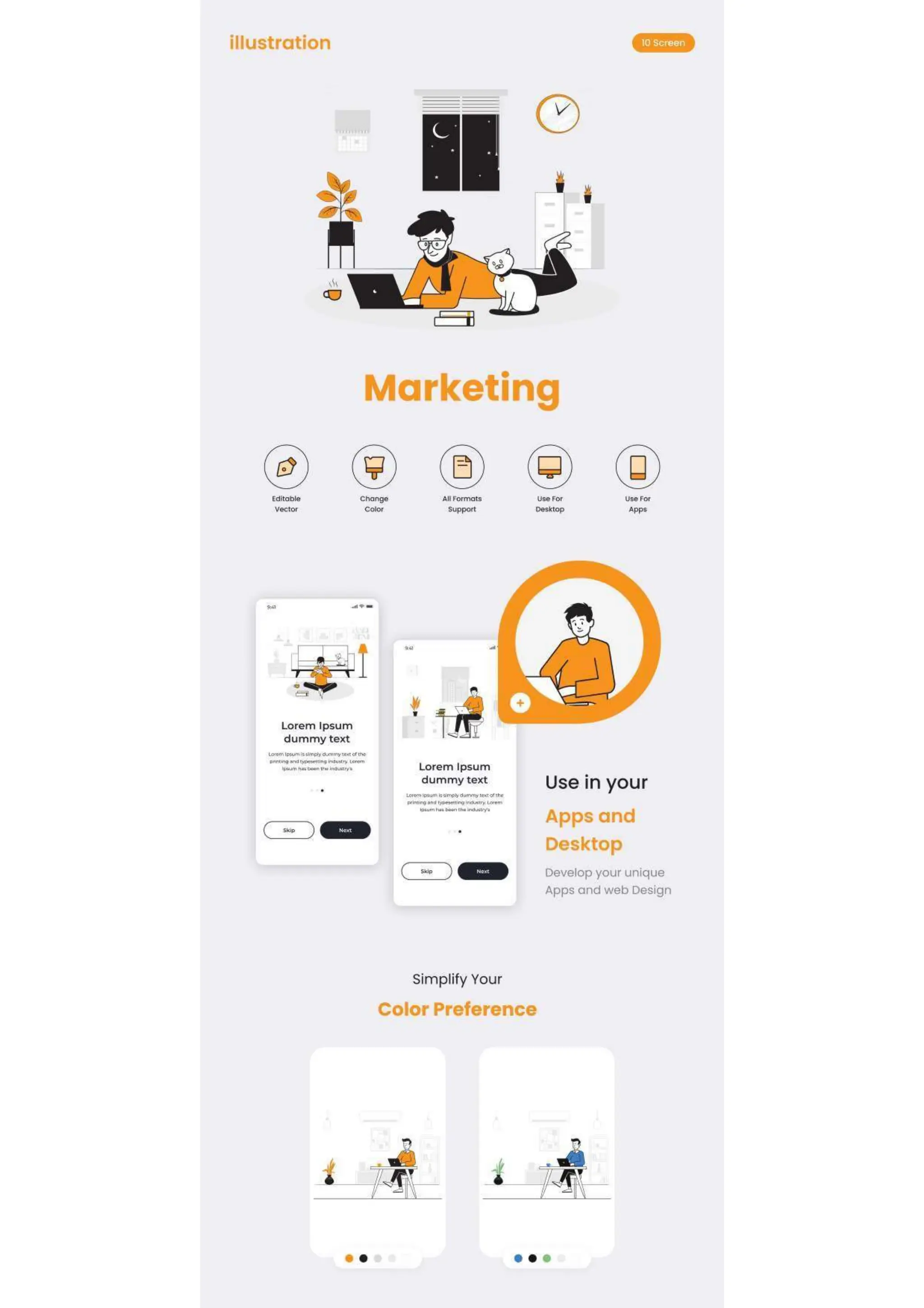 1.pptx Work From Home Illustration with popular Software | PDF