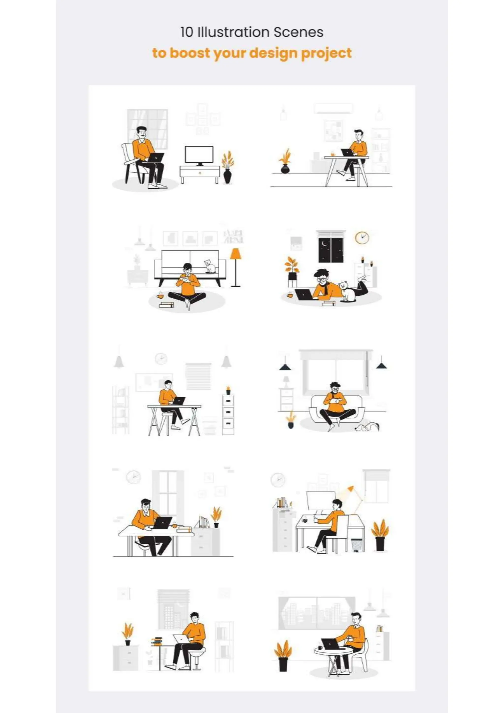 1.pptx Work From Home Illustration with popular Software | PDF