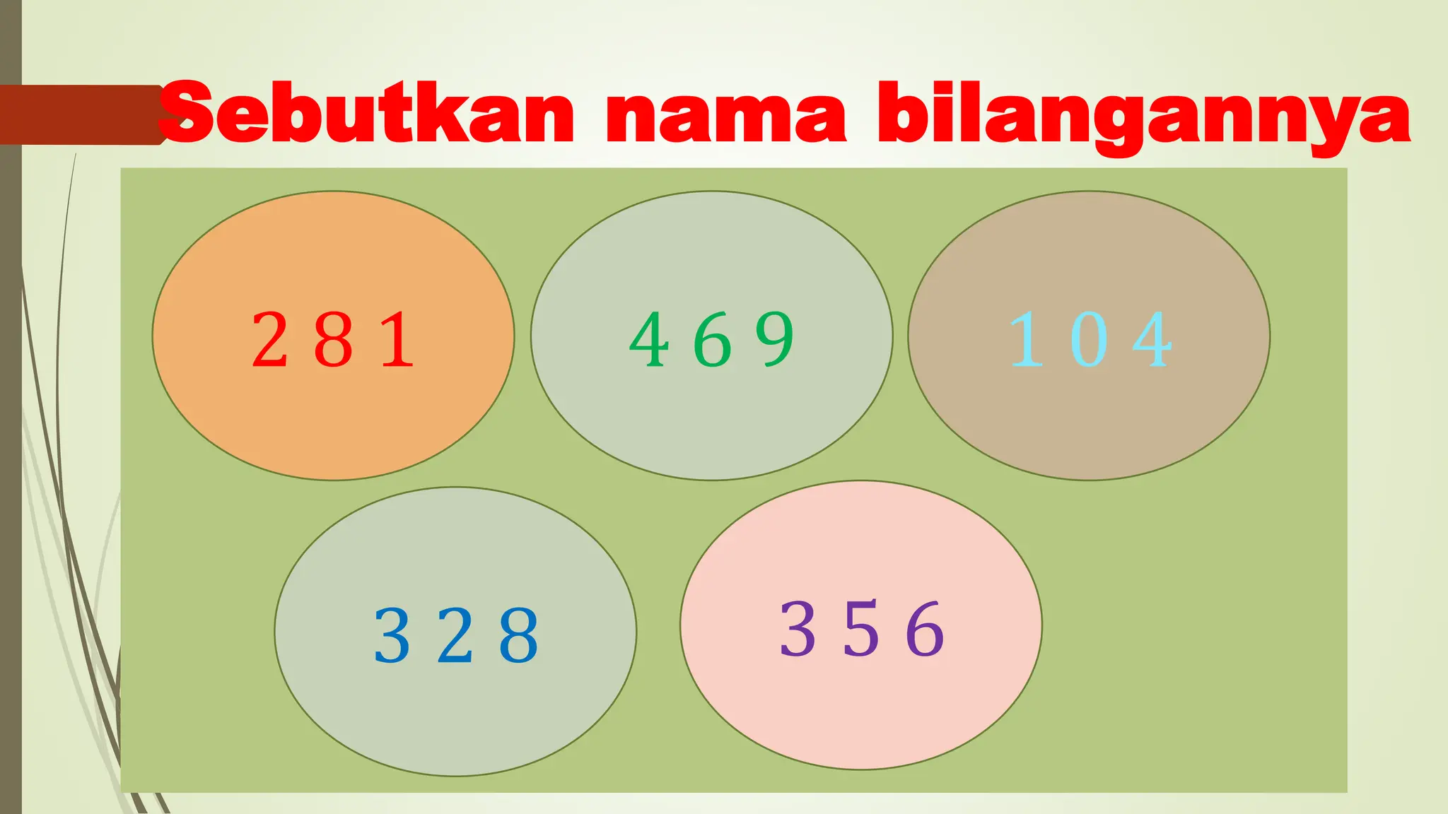 Nama bilangan dan Lambang bilangan 100-500 | PPT