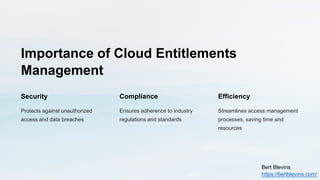 Cloud Infrastructure and Cloud Entitlements Management | PPTX
