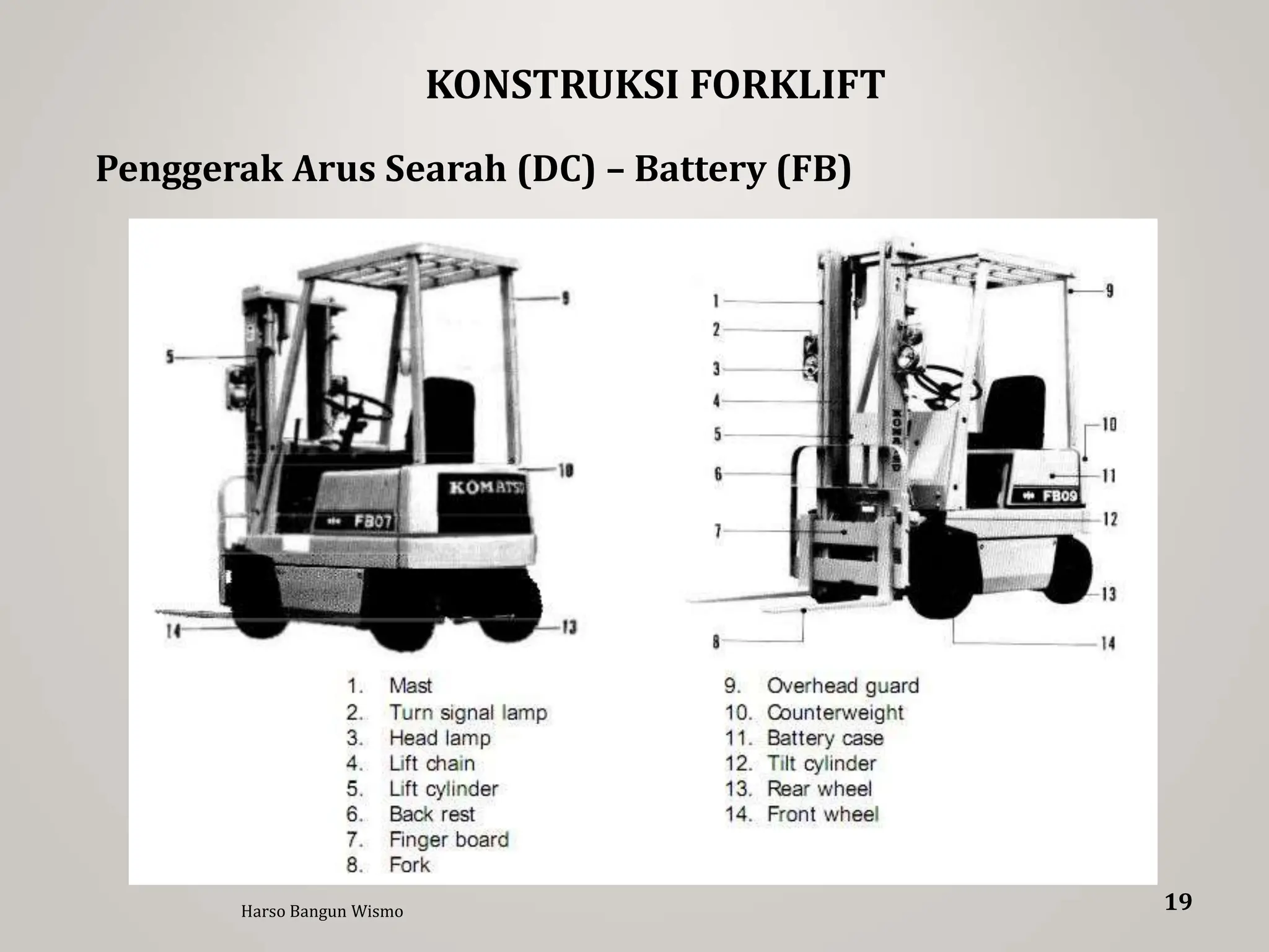 1. Pengetahuan Dasar Forklift dan Dasar dasar pengoperasian | PPT