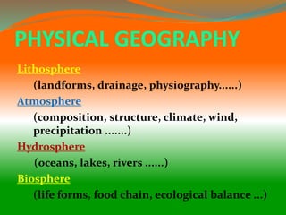 GEOGRAPHY AS DISCIPLINE for beginners .pptx