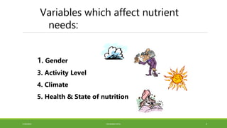 Introduction to nutrition and clinical nutrition | PPTX