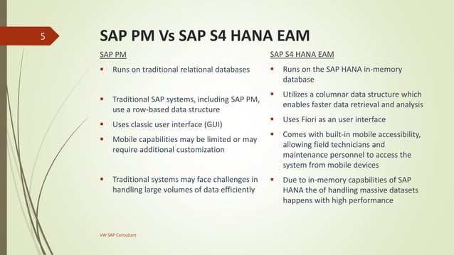 SAP EAM S4 HANA EAM Overview Slide Decks | PPTX | Computer Software and ...