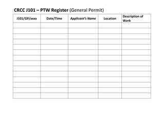 1.General PTW Register.pdfewewsasasssassaasdwqds | PDF