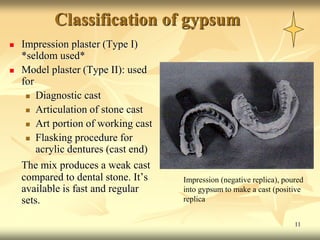 1.gypsum product.ppt . | PPT