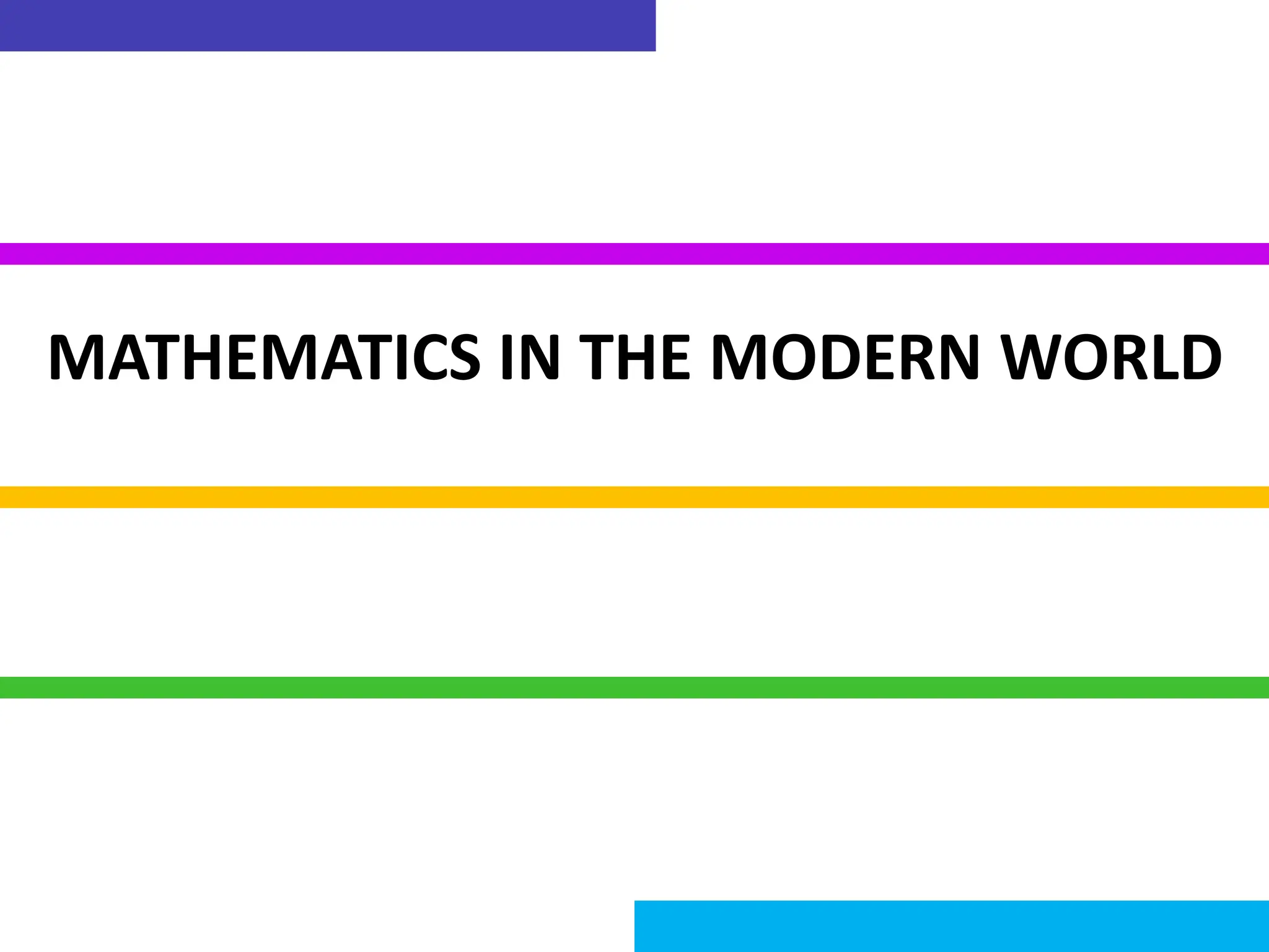 This course deals with the nature of mathematics, appreciation of its ...