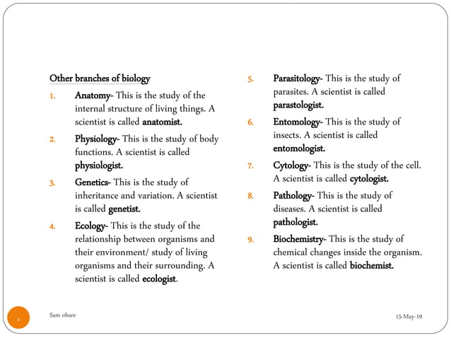 1. Introductin to biology meant for form 1, grade 9 | PDF | Chemistry ...